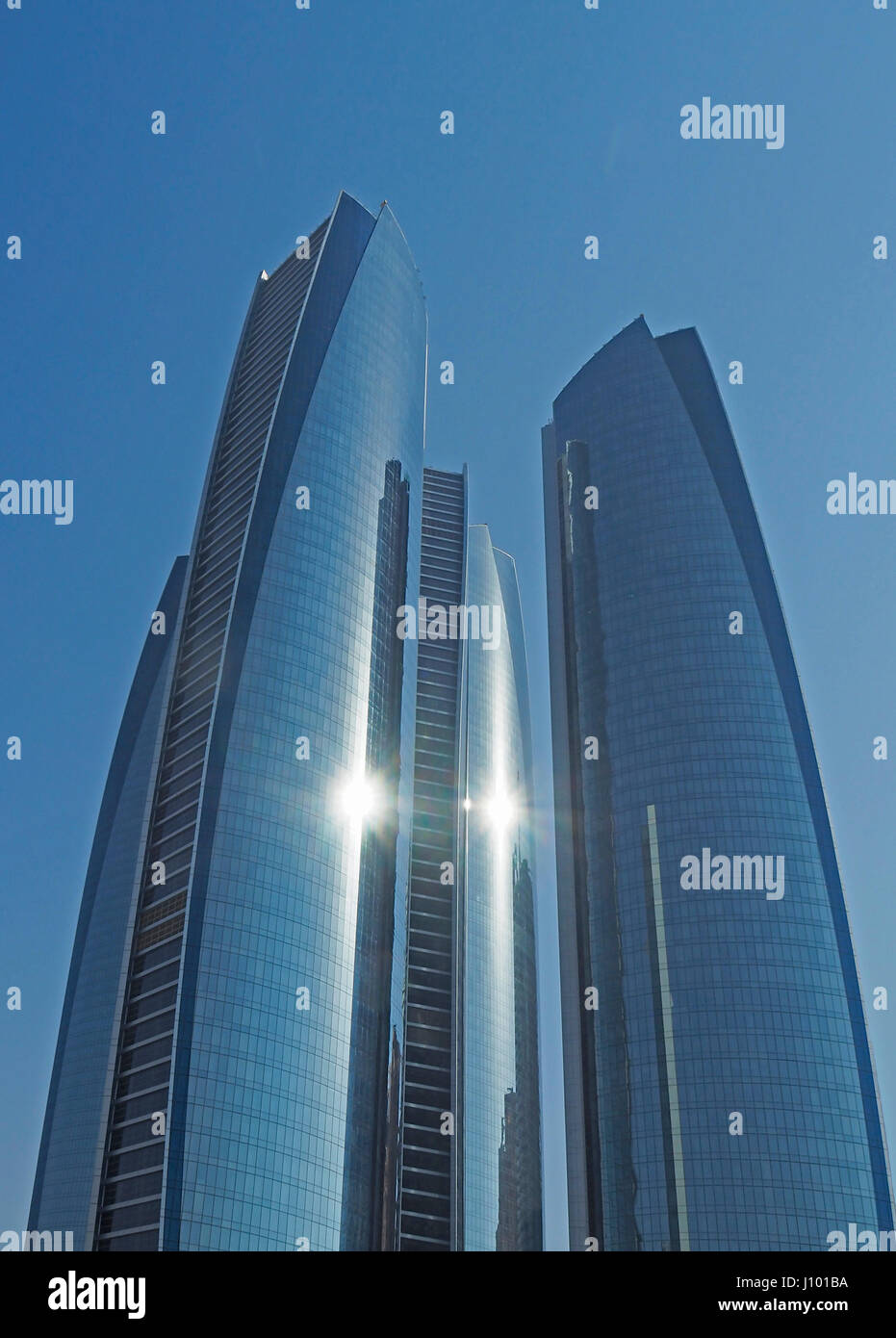 Etihad Towers, a luxury five-tower complex overlooking Arabian Gulf in ...