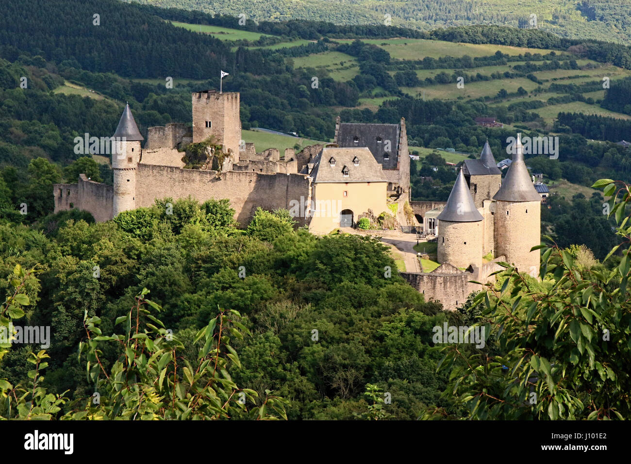 Luxembourg bourscheid castle europe hi-res stock photography and images ...
