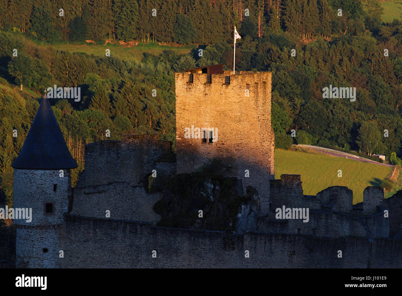 Luxembourg bourscheid castle europe hi-res stock photography and images ...