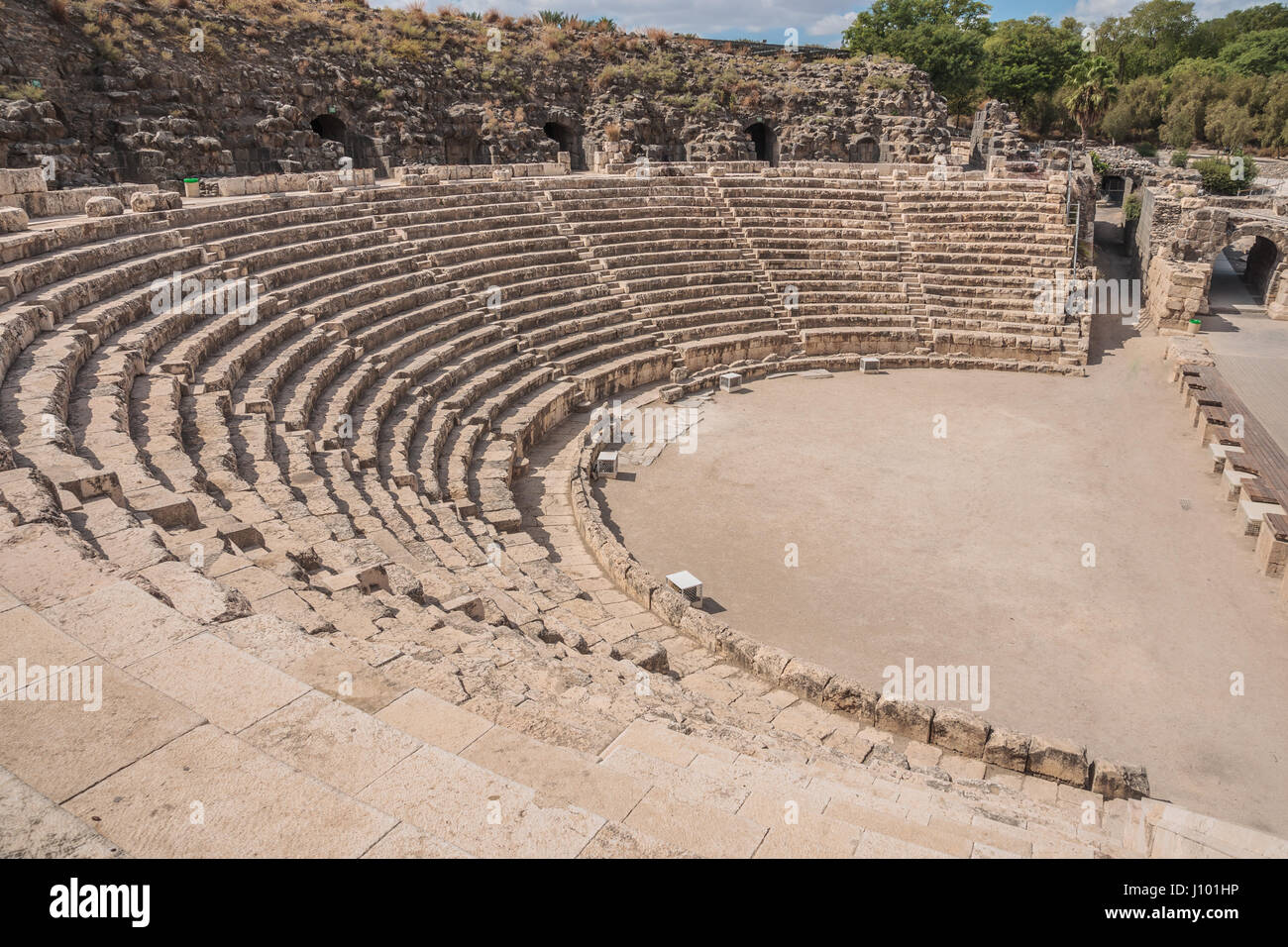 Ancient roman theater at Bet Shean (Scythopolis) National Park, Israel ...