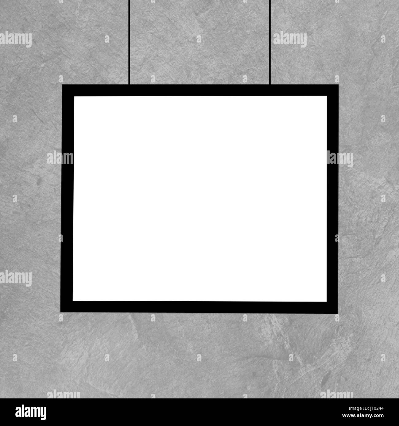 Picture frame hanging on Black and White Stock Photos & Images - Alamy