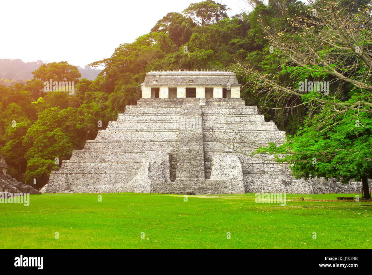 Temple of the Inscriptions - mesoamerican stepped pyramid structure at ...
