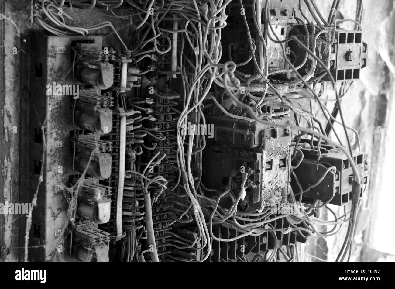 Old rusty eletrical box Stock Photo - Alamy