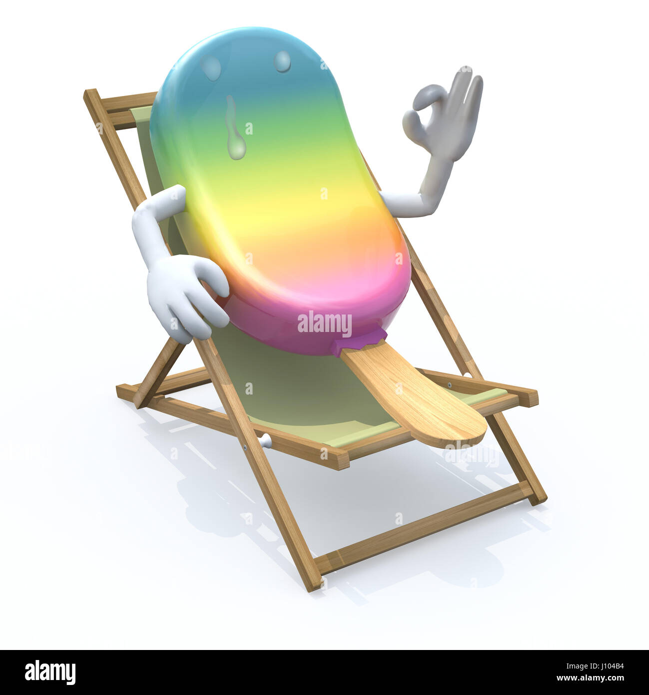 Cartoon ice lolly in Cut Out Stock Images & Pictures - Alamy