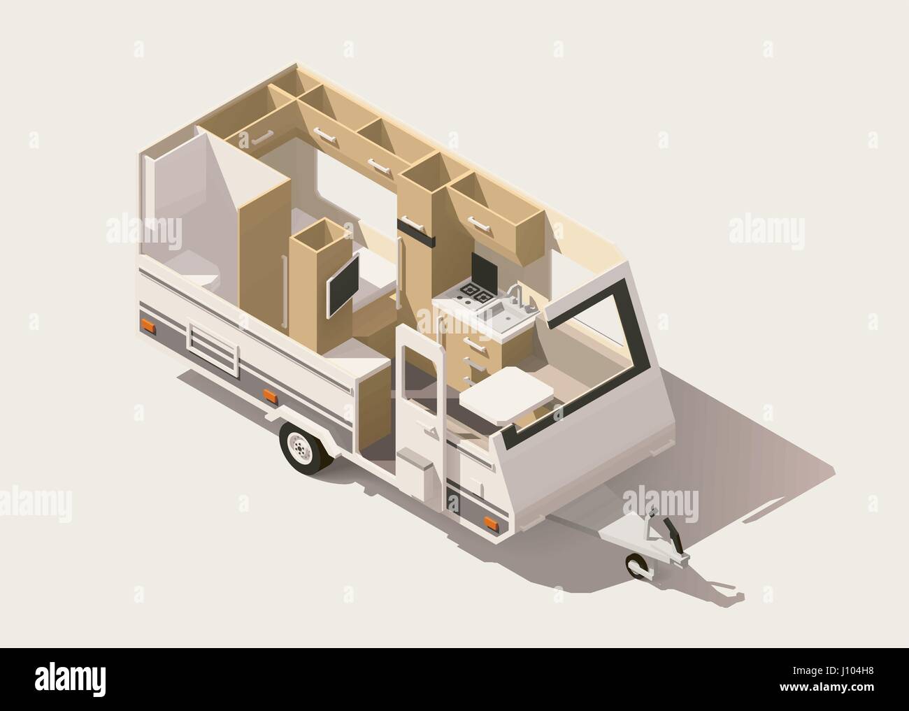 Vector design camper van Stock Vector Images - Alamy