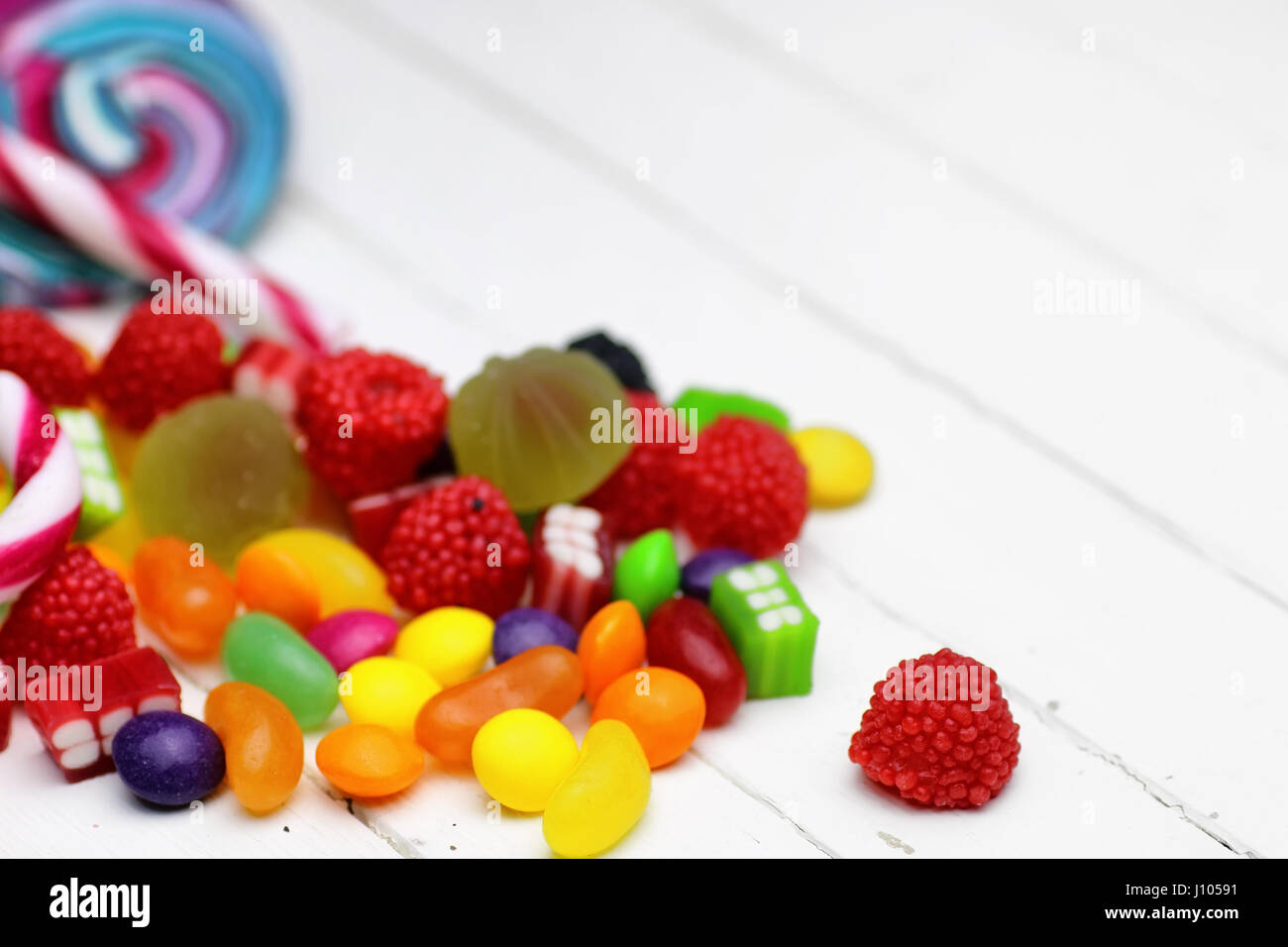sweet candy white background Stock Photo - Alamy