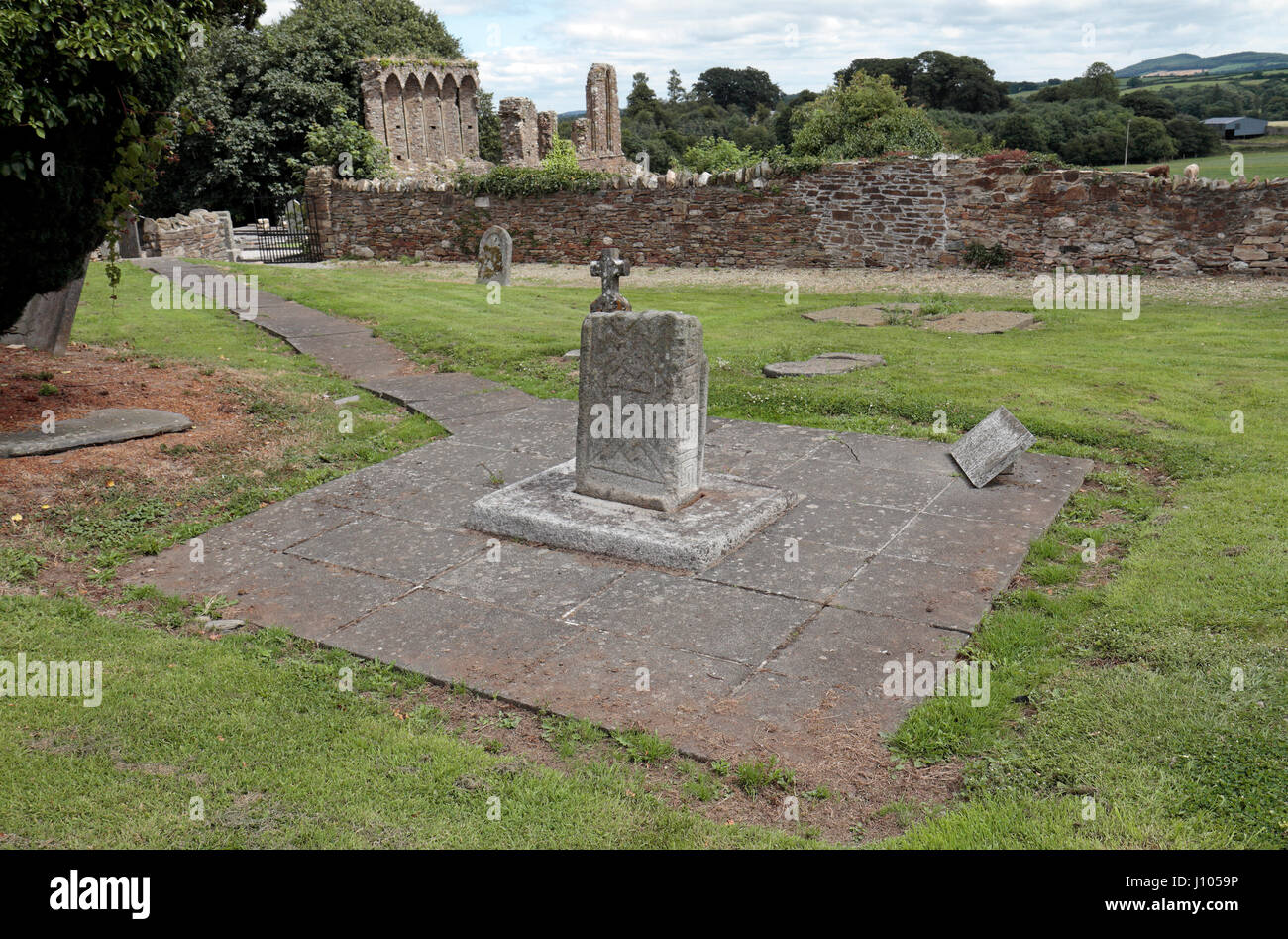 The grave of Diarmuid MacMurrough in the Cathedral Church of St Edan ...