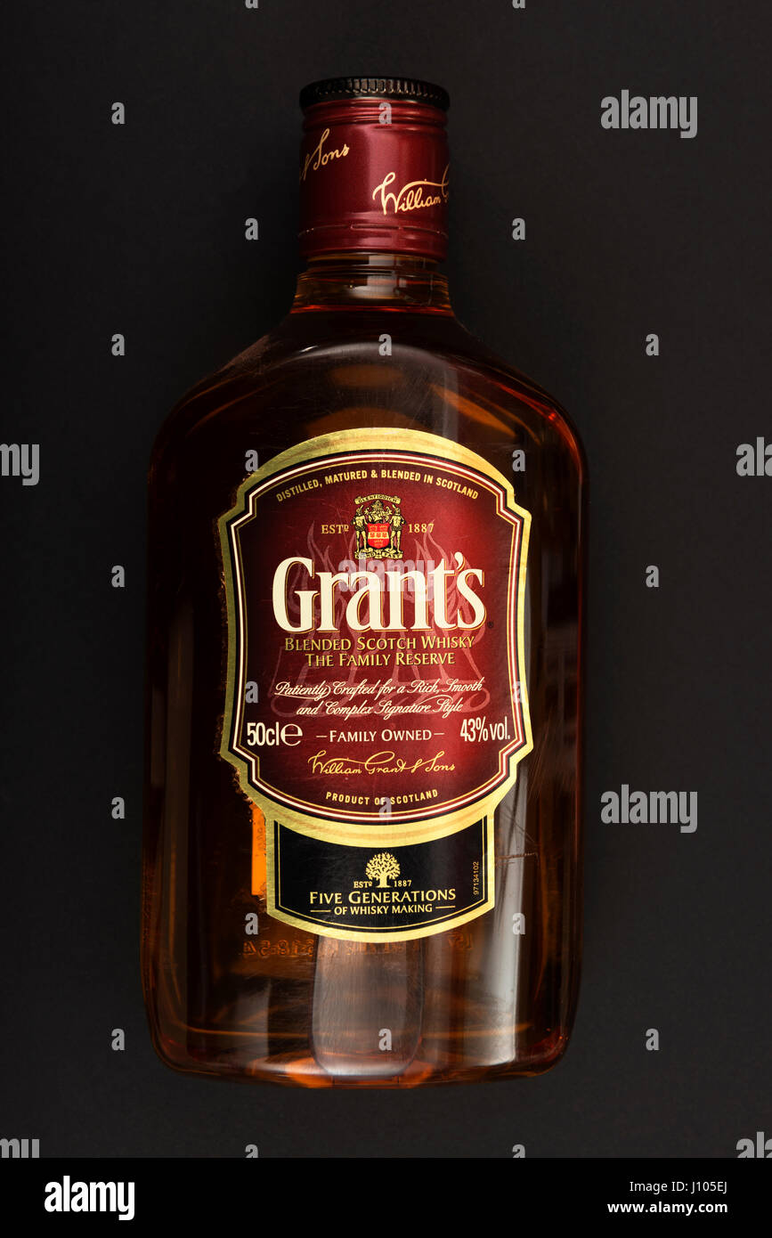 Grant's blended Scotch Whisky Stock Photo - Alamy