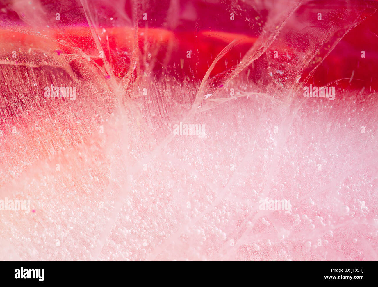 color ice abstract, block of ice with some ink frozen together Stock ...