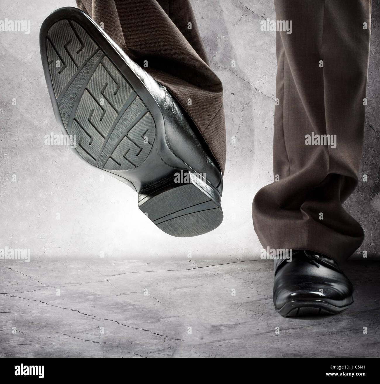 Businessman foot hi-res stock photography and images - Alamy