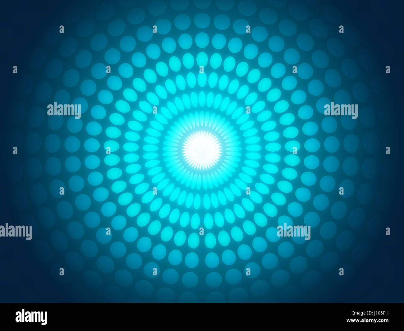 Abstract blue background of light glowing circles Stock Photo - Alamy