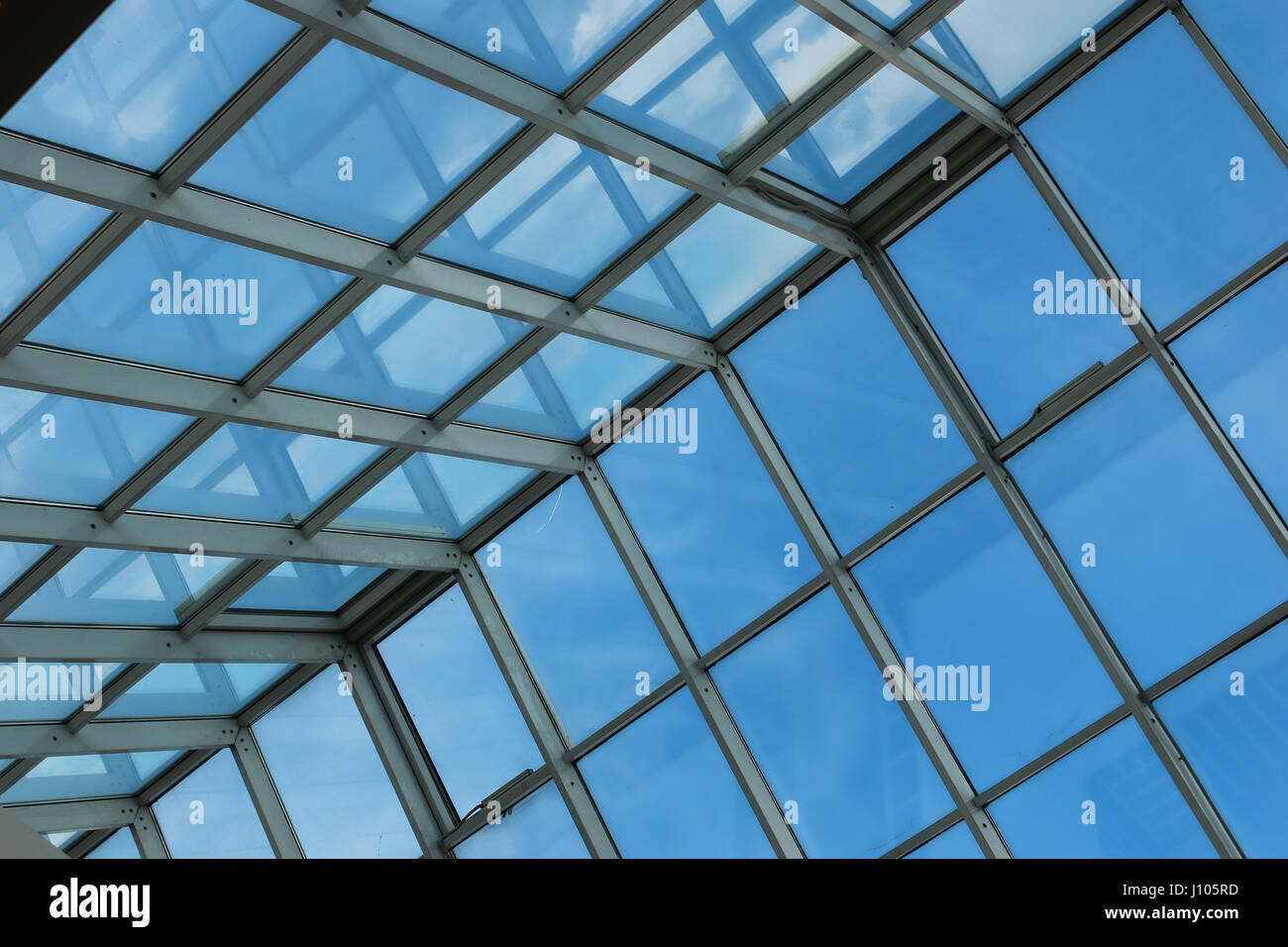 glass roof in building Stock Photo - Alamy