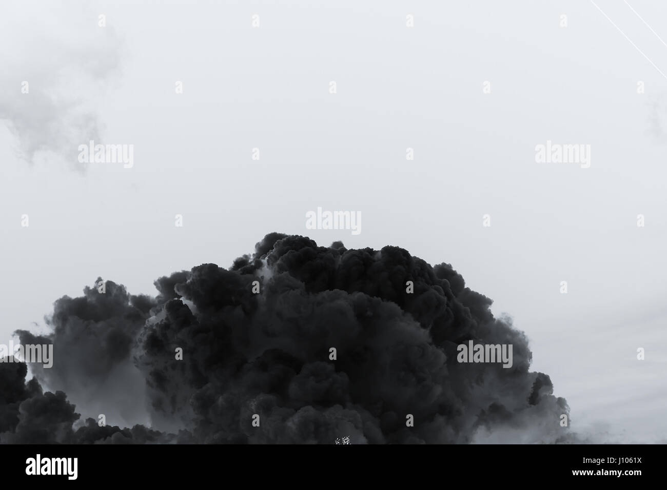smoke cloud explosion Stock Photo - Alamy