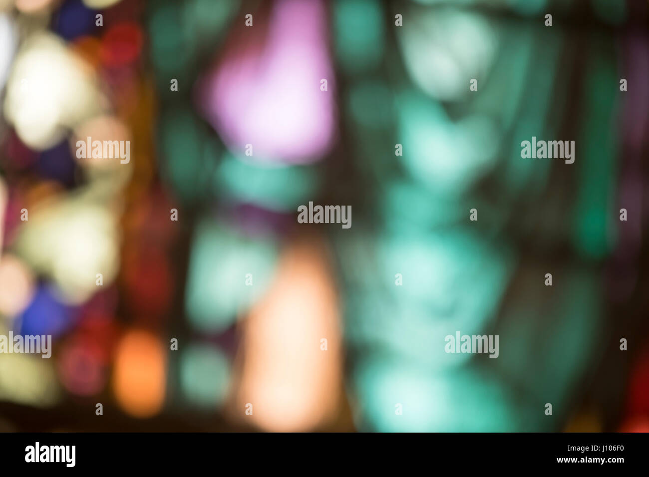 Abstract blur of light through stained glass window panes Stock Photo ...