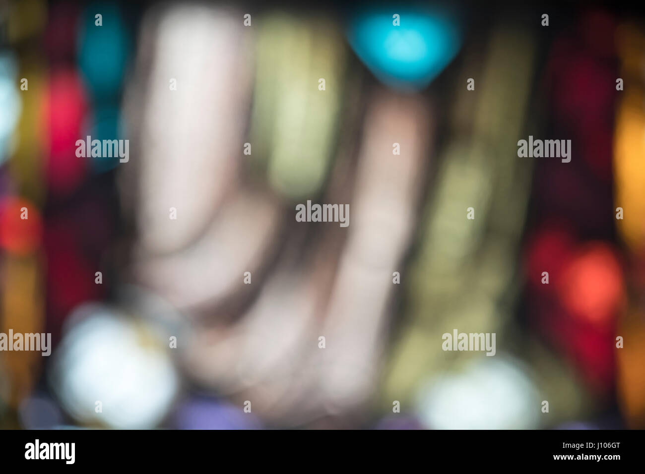 Abstract blur of light through stained glass window panes Stock Photo ...