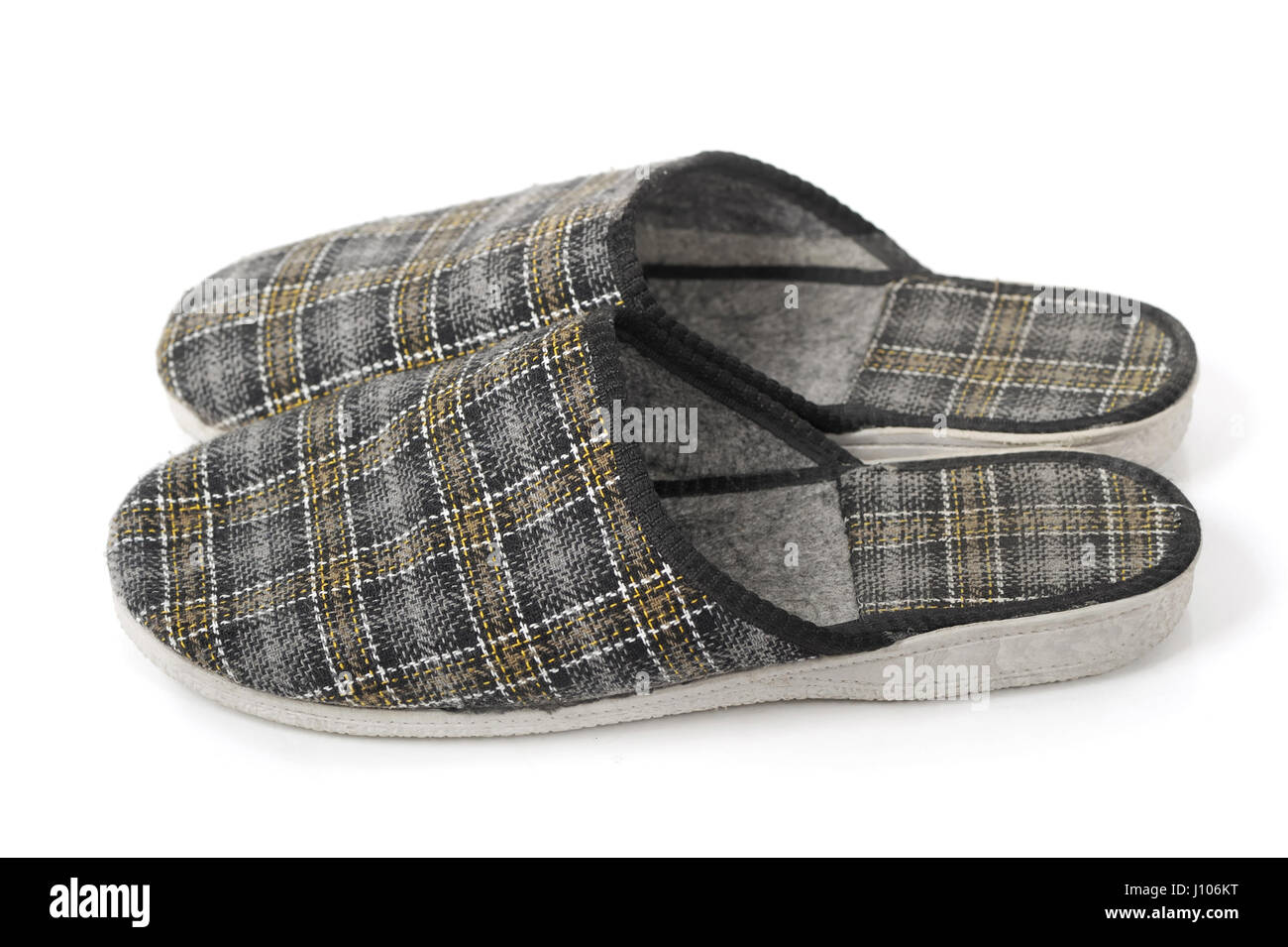 Slippers isolated on white background Stock Photo - Alamy