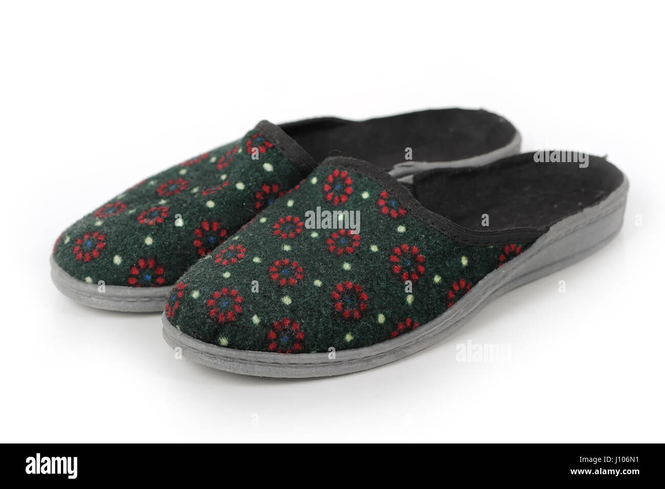 Slippers isolated on white background Stock Photo - Alamy