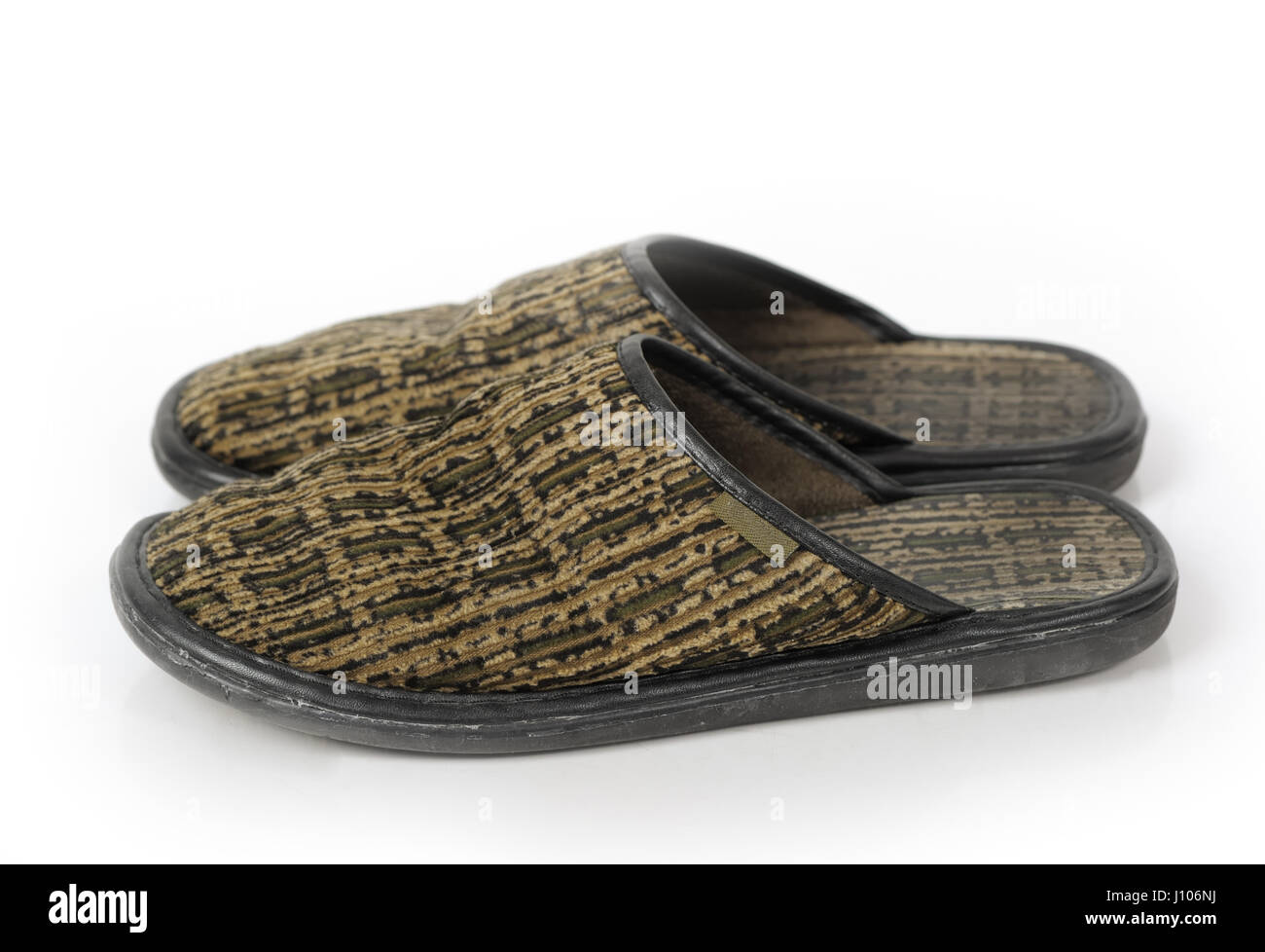 Slippers isolated on white background Stock Photo - Alamy