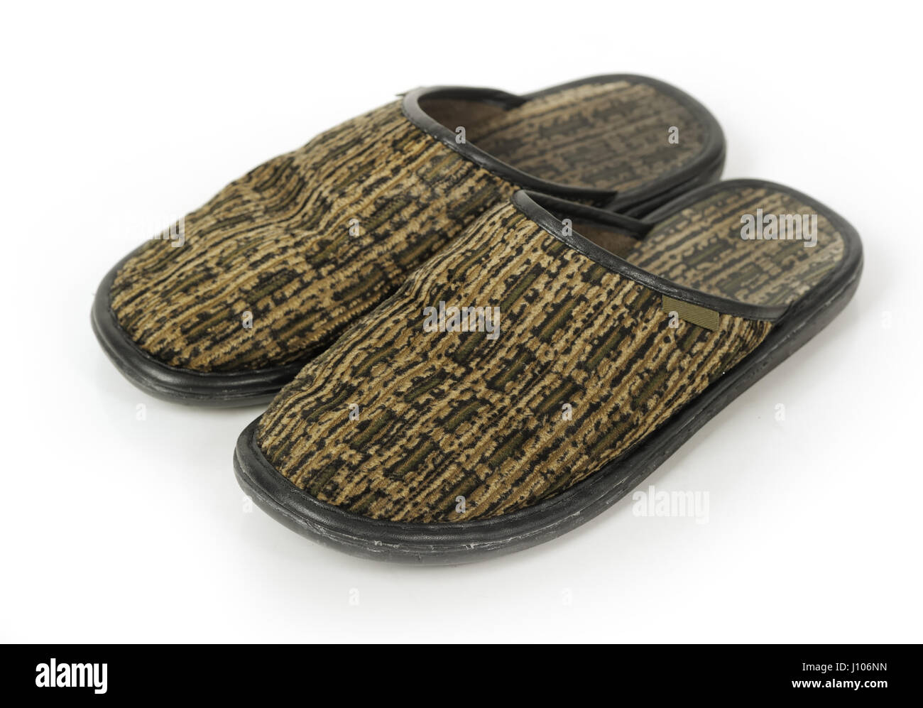 Slippers isolated on white background Stock Photo - Alamy