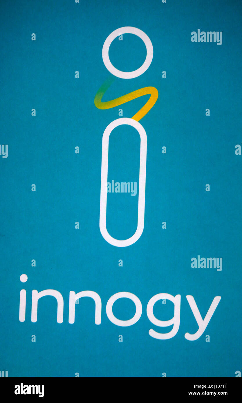 das Logo der Marke/ the logo of the brand "Innogy", Berlin Stock Photo ...