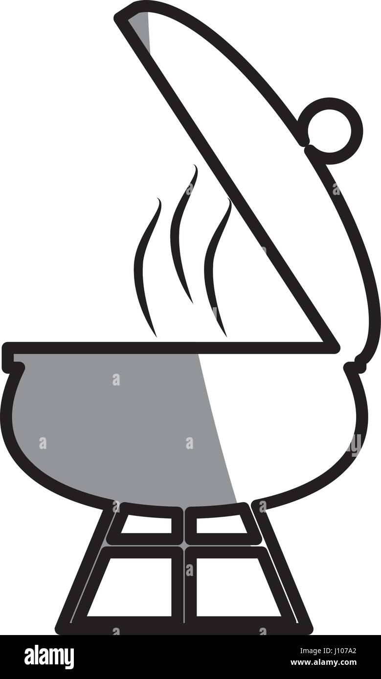 grill cooking food roasted picnic shadow Stock Vector Image & Art - Alamy