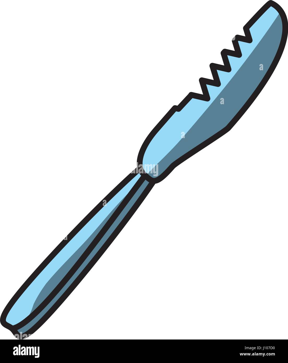 knife eating utensil picnic shadow Stock Vector Image & Art - Alamy
