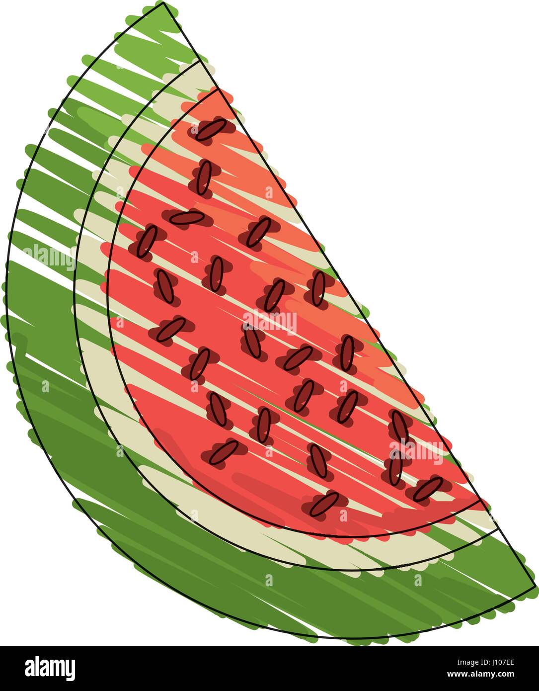 drawing watermelon fruit food Stock Vector Image & Art - Alamy