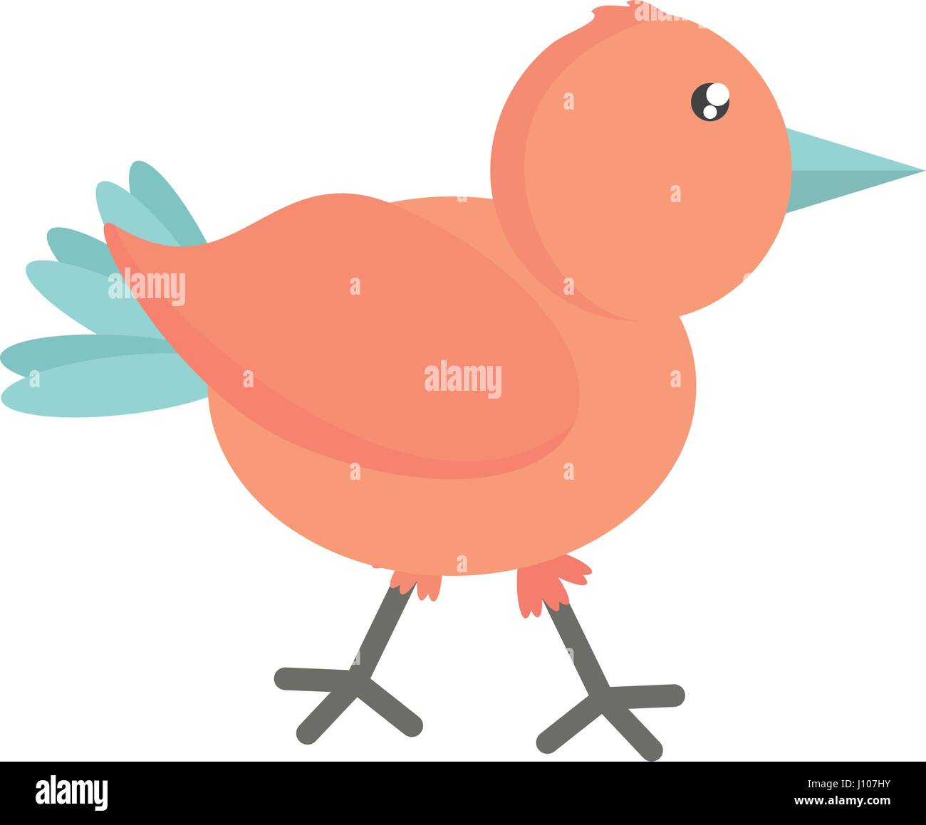 cute bird comic icon Stock Vector Image & Art - Alamy