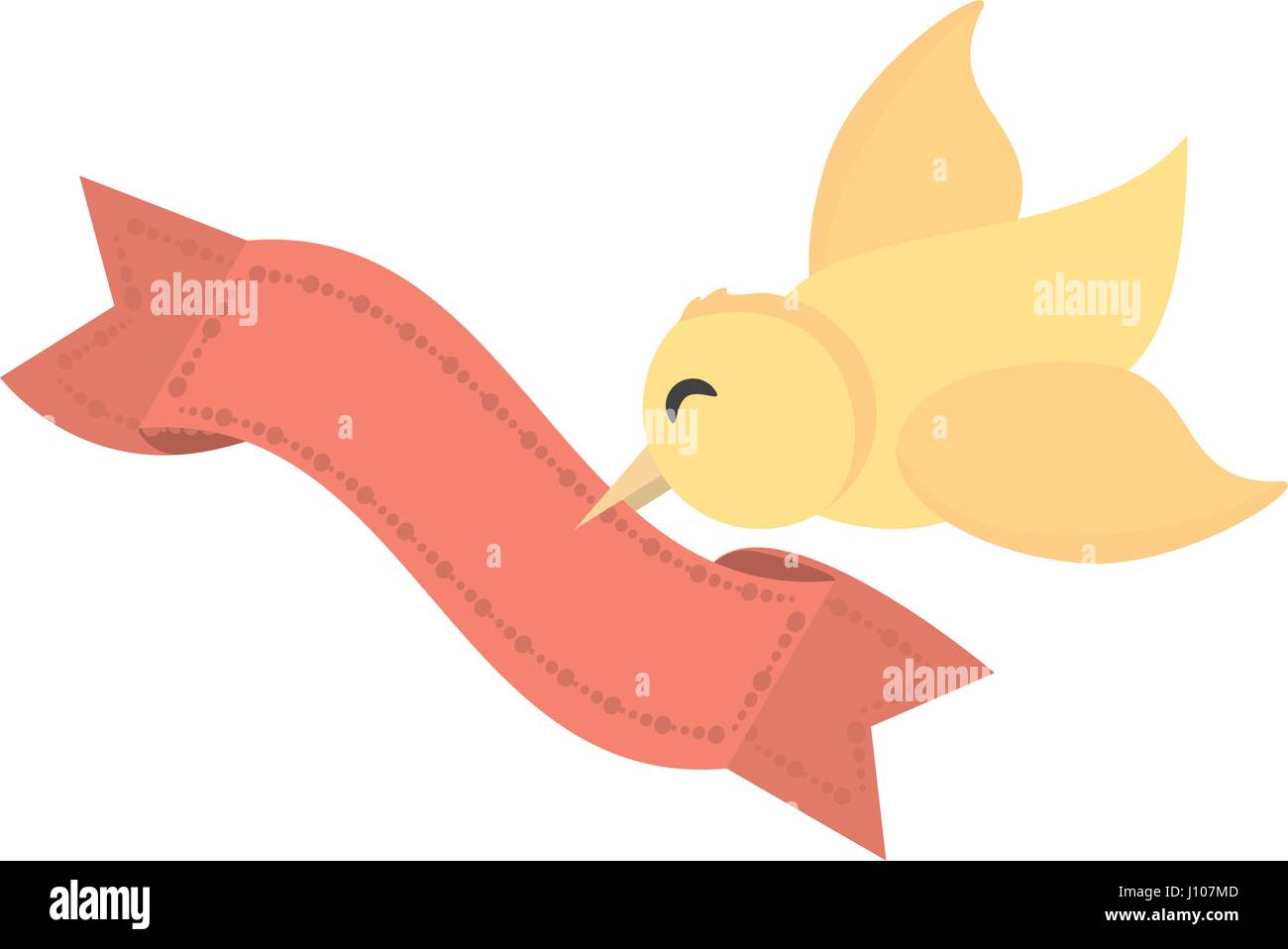 bird message ribbon romantic Stock Vector Image & Art - Alamy