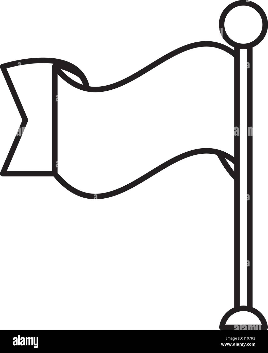 ribbon pole decoration outline Stock Vector Image & Art - Alamy