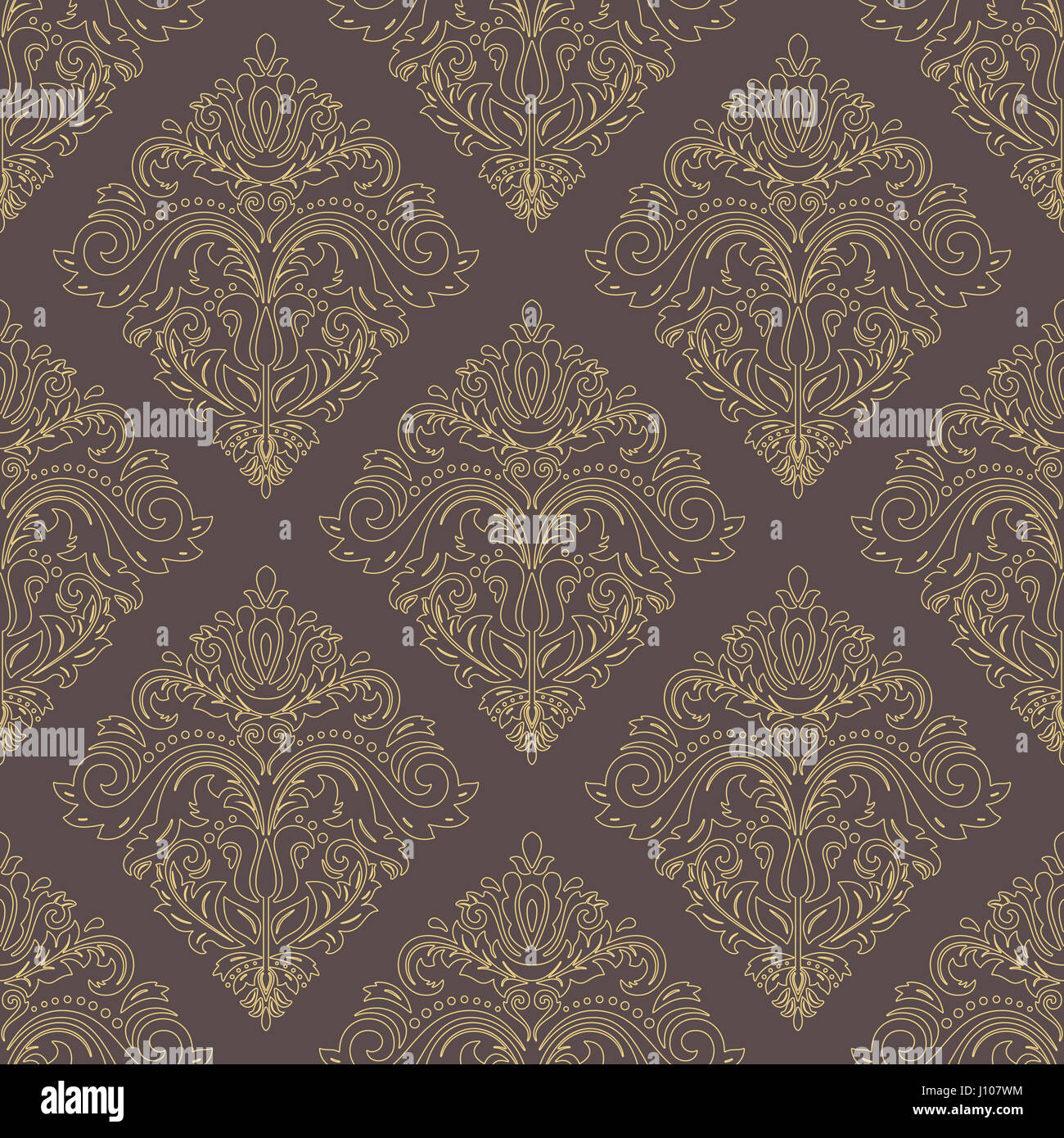 Seamless Damask Background Stock Photo - Alamy