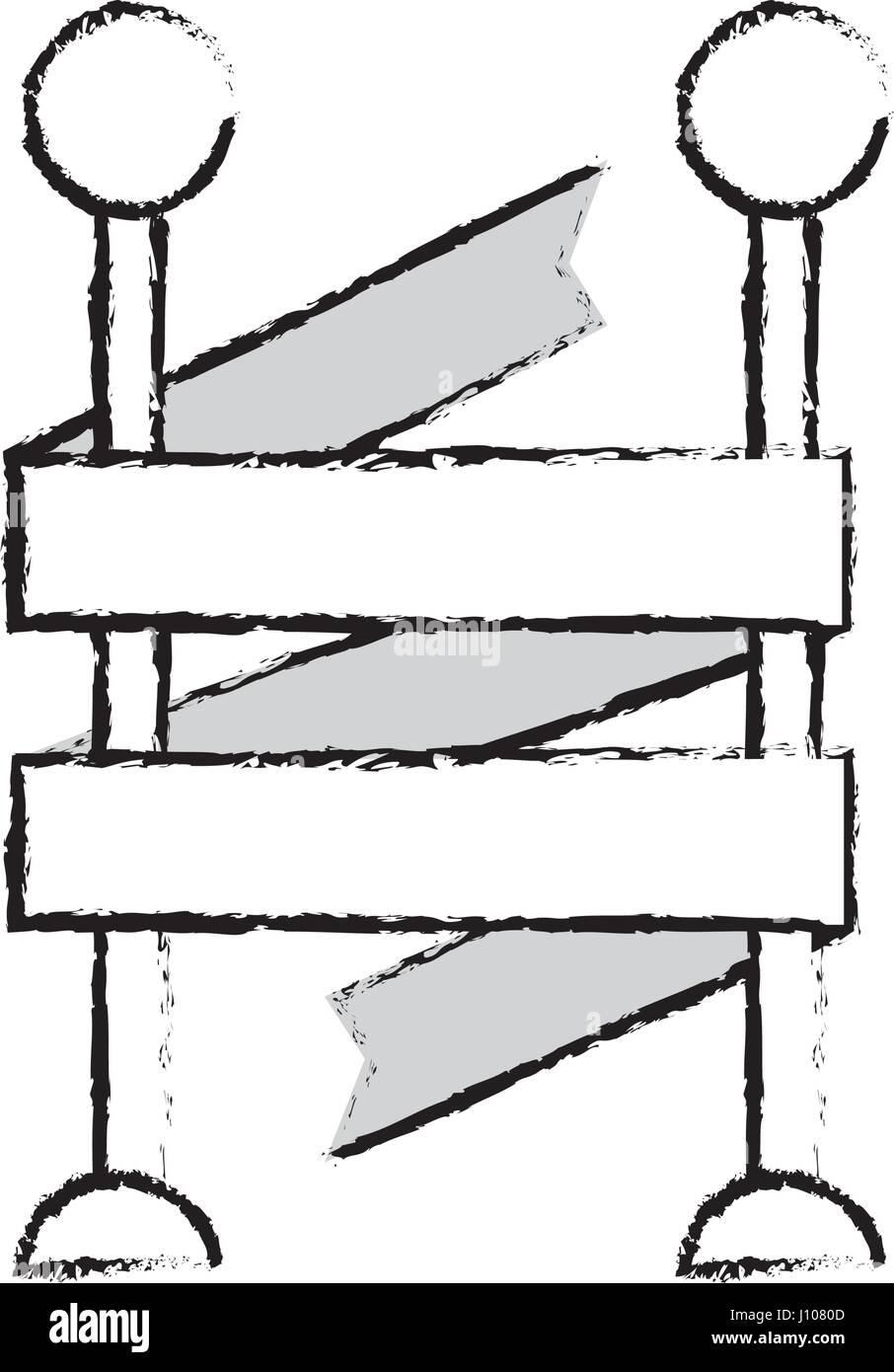 ribbon banner decoration sketch Stock Vector Image & Art - Alamy