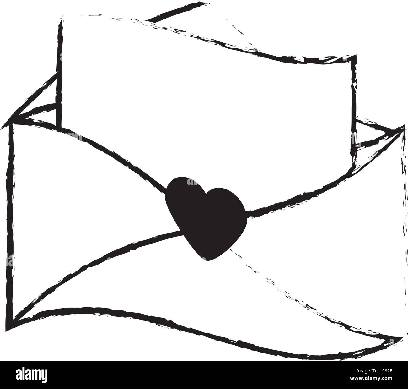 message letter love romace sketch Stock Vector Image & Art - Alamy