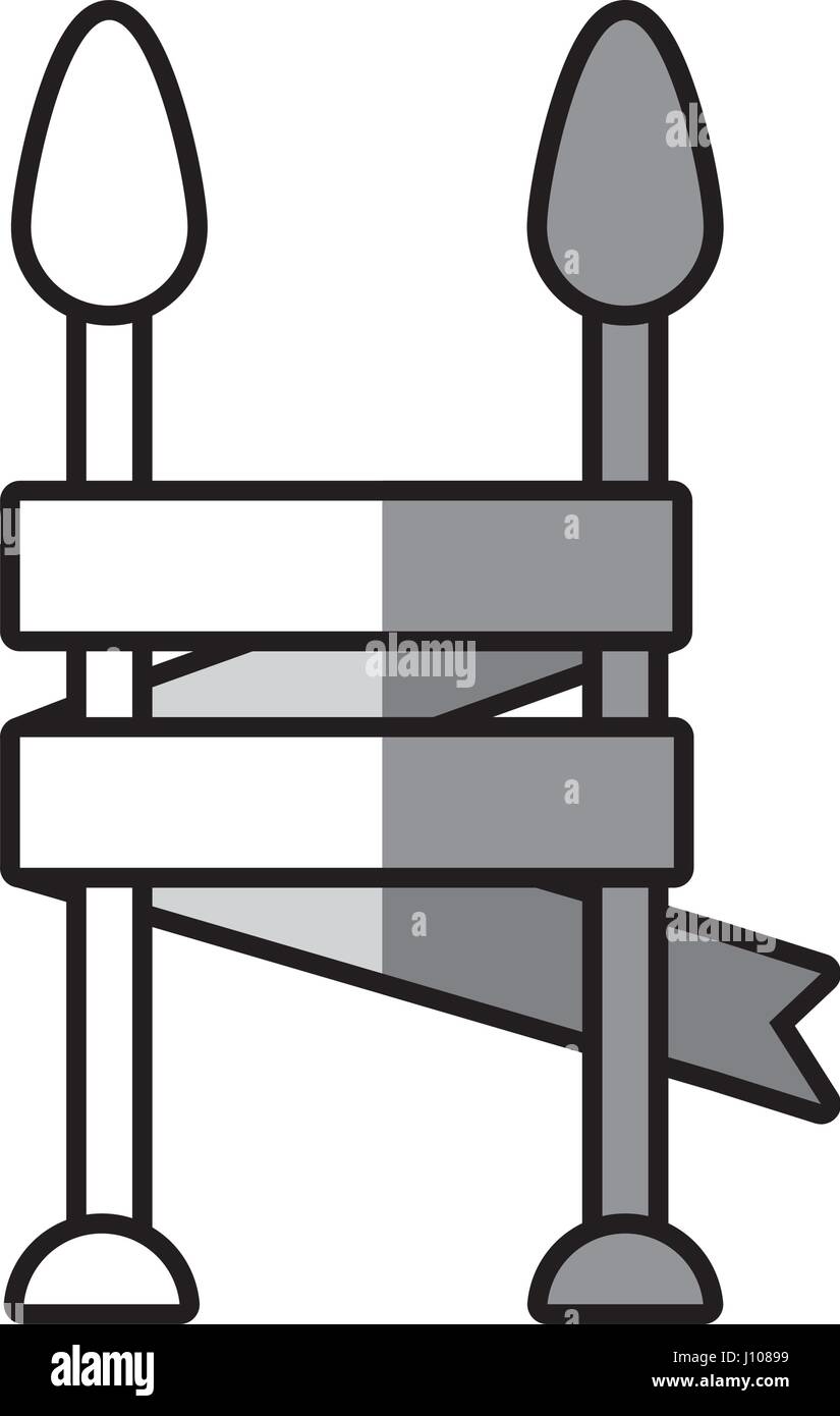 ribbon decoration ornament pole Stock Vector Image & Art - Alamy