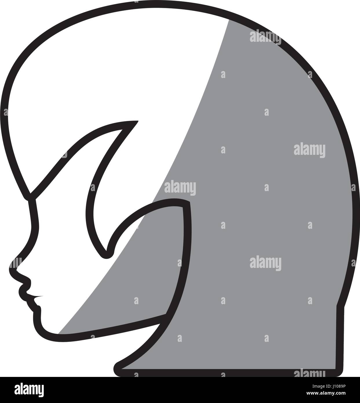 female face profile character Stock Vector Image & Art - Alamy
