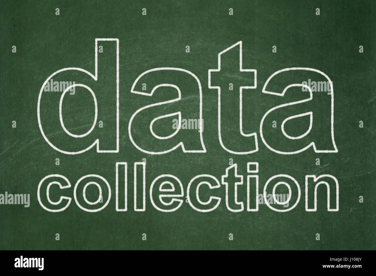 Information concept: Data Collection on chalkboard background Stock ...