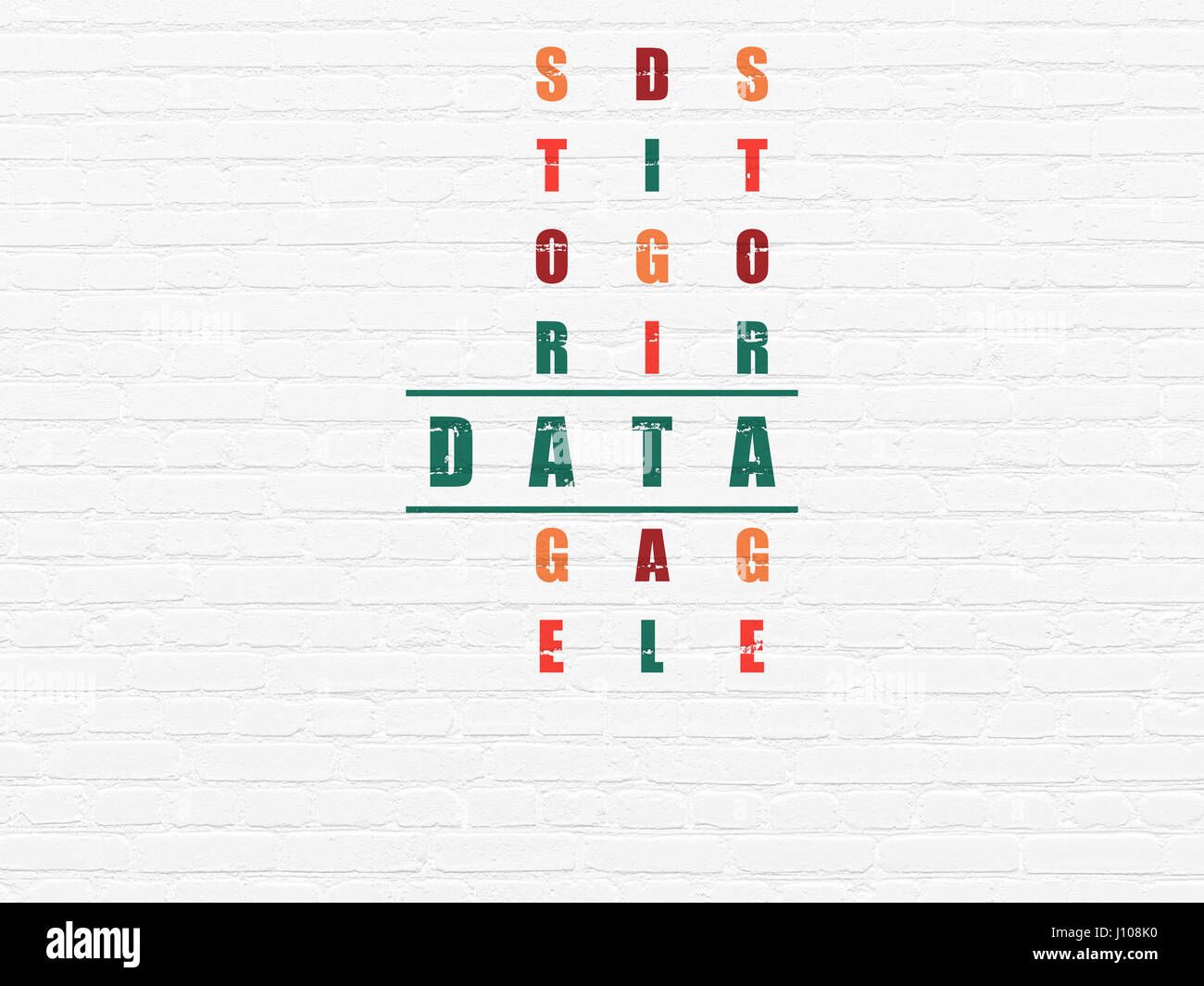 Information concept: Data in Crossword Puzzle Stock Photo - Alamy
