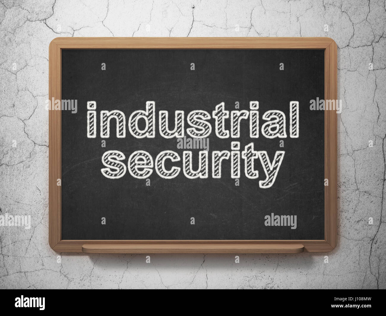 Security concept: Industrial Security on chalkboard background Stock ...