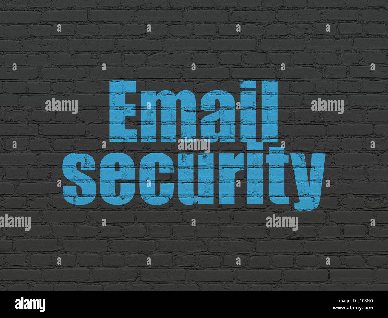 Privacy concept: Email Security on wall background Stock Photo - Alamy