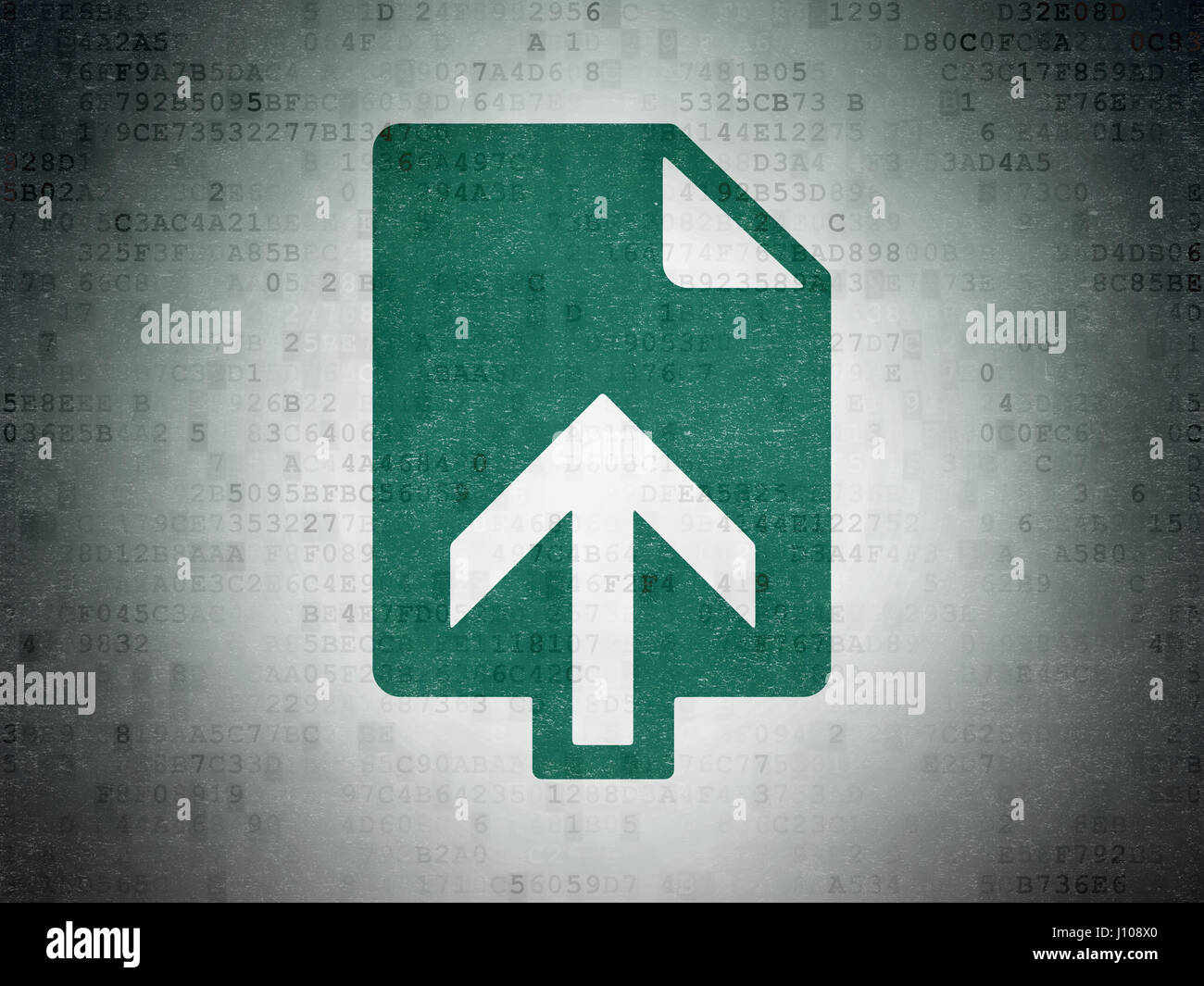 Web design concept: Upload on Digital Data Paper background Stock Photo ...