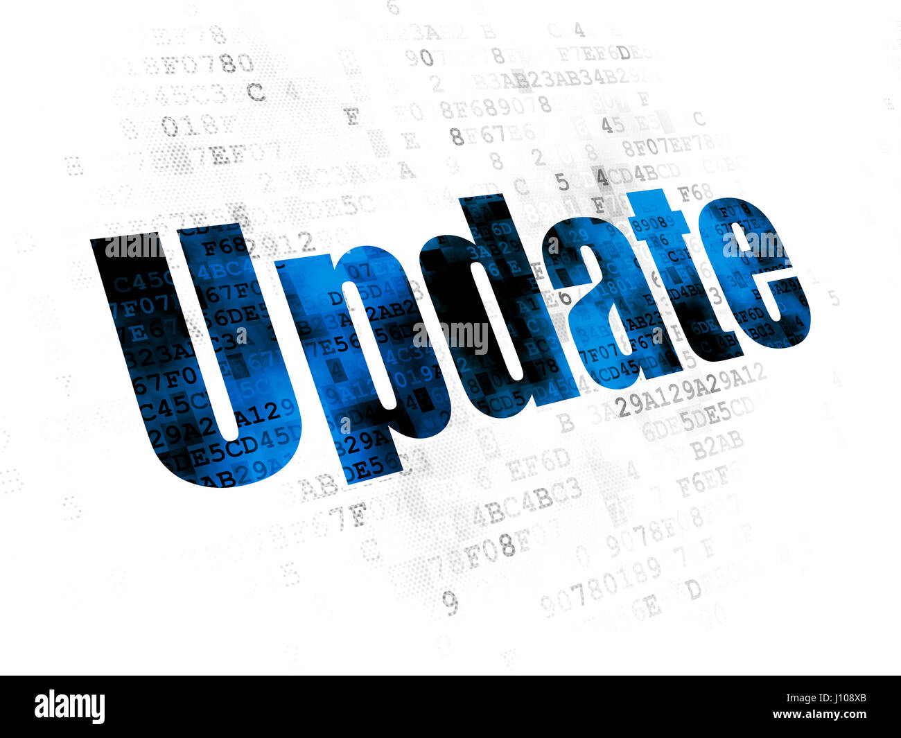 Web design concept: Update on Digital background Stock Photo - Alamy