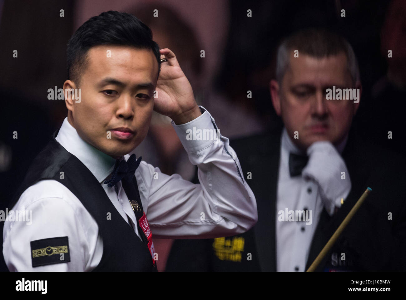Sheffield. 16th Apr, 2017. Marco Fu of Hong Kong of China competes ...