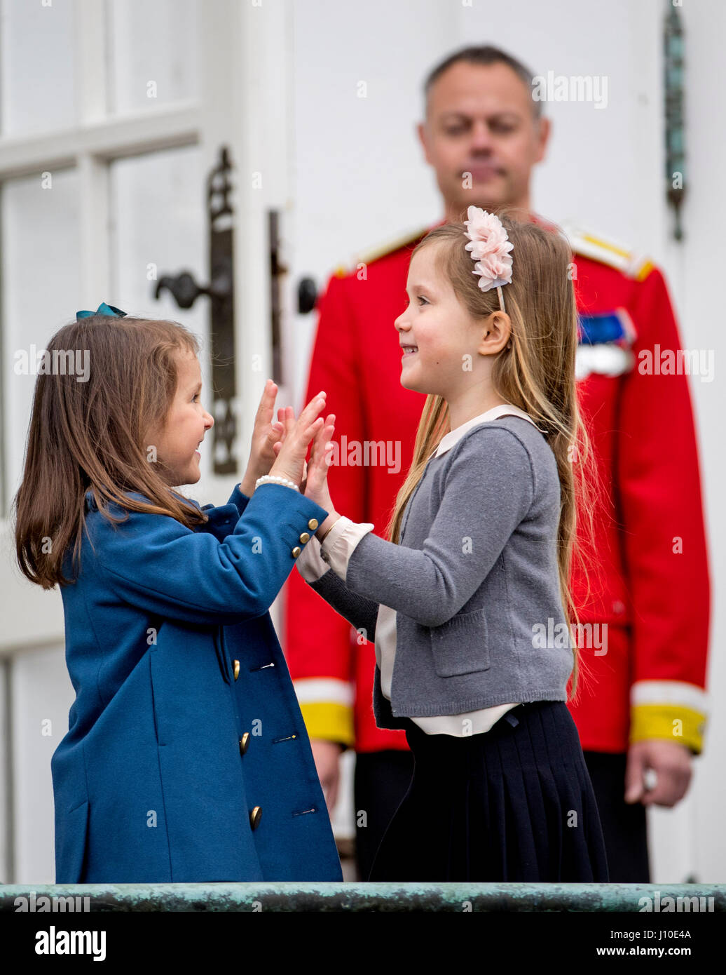 Aarhus, Denmark. 16th Apr, 2017. Princess Josephine and Princess athena ...