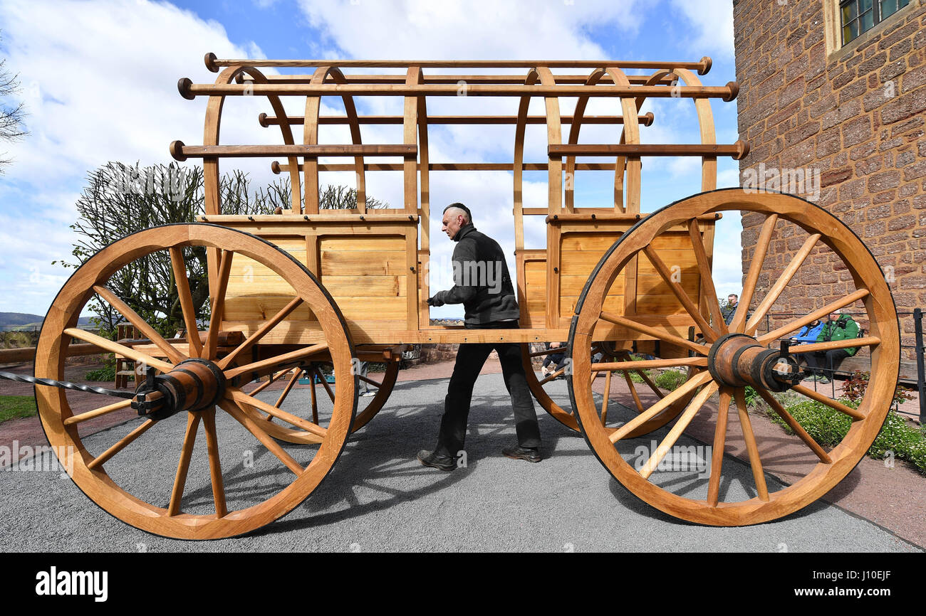 Eisenach, Germany. 11th Apr, 2017. A faithful replica of 'Luthers ...