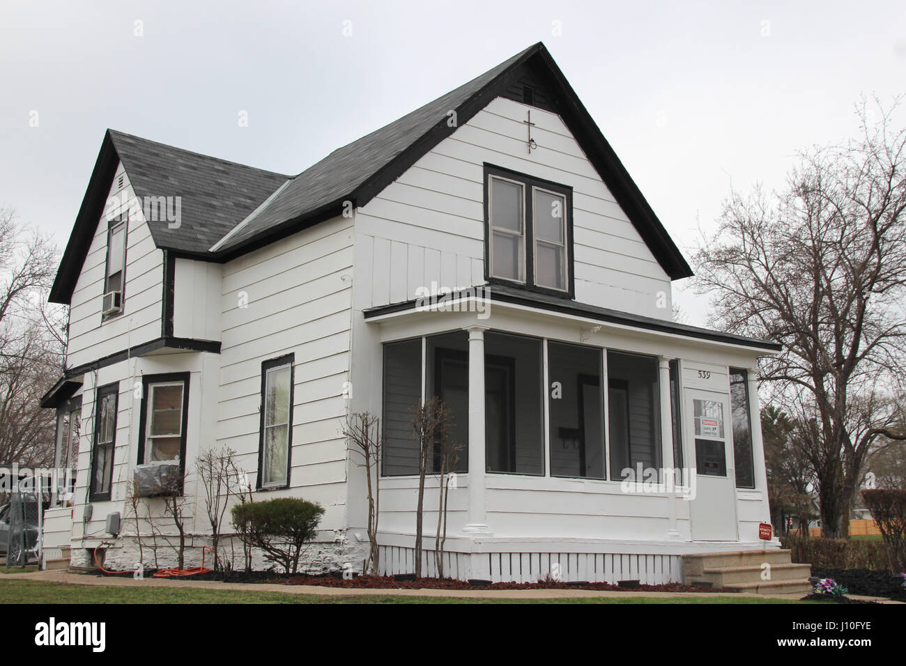 A picture of the house where the american musician Prince grew up in ...