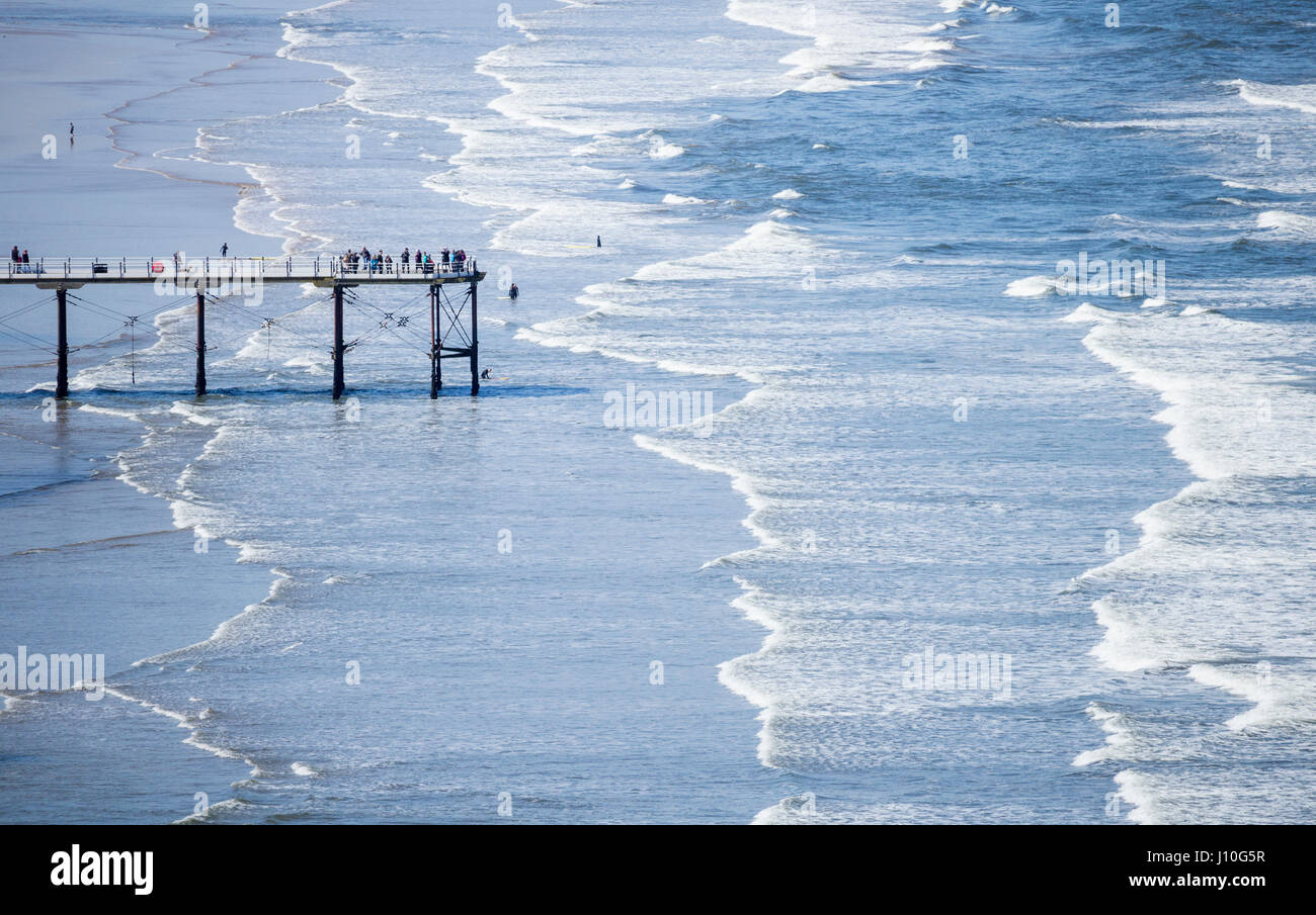 Saltburn by the sea, North Yorkshire, England, UK. , . Weather ...