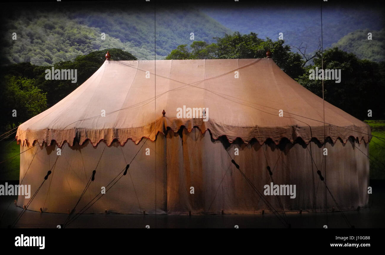 The tent used by Washington during the war of independence on display ...