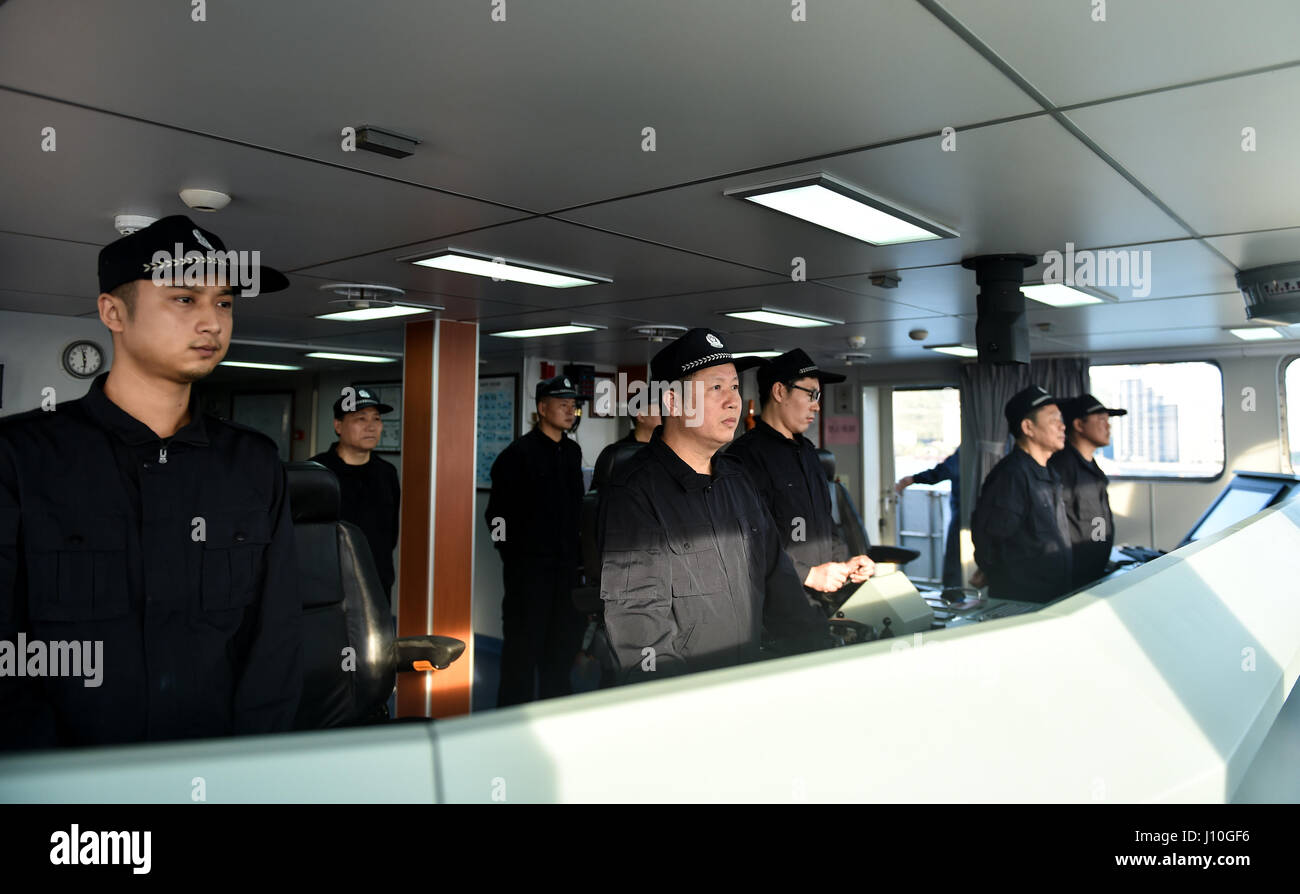 Sanya, China's Hainan Province. 17th Apr, 2017. Crew members prepare ...
