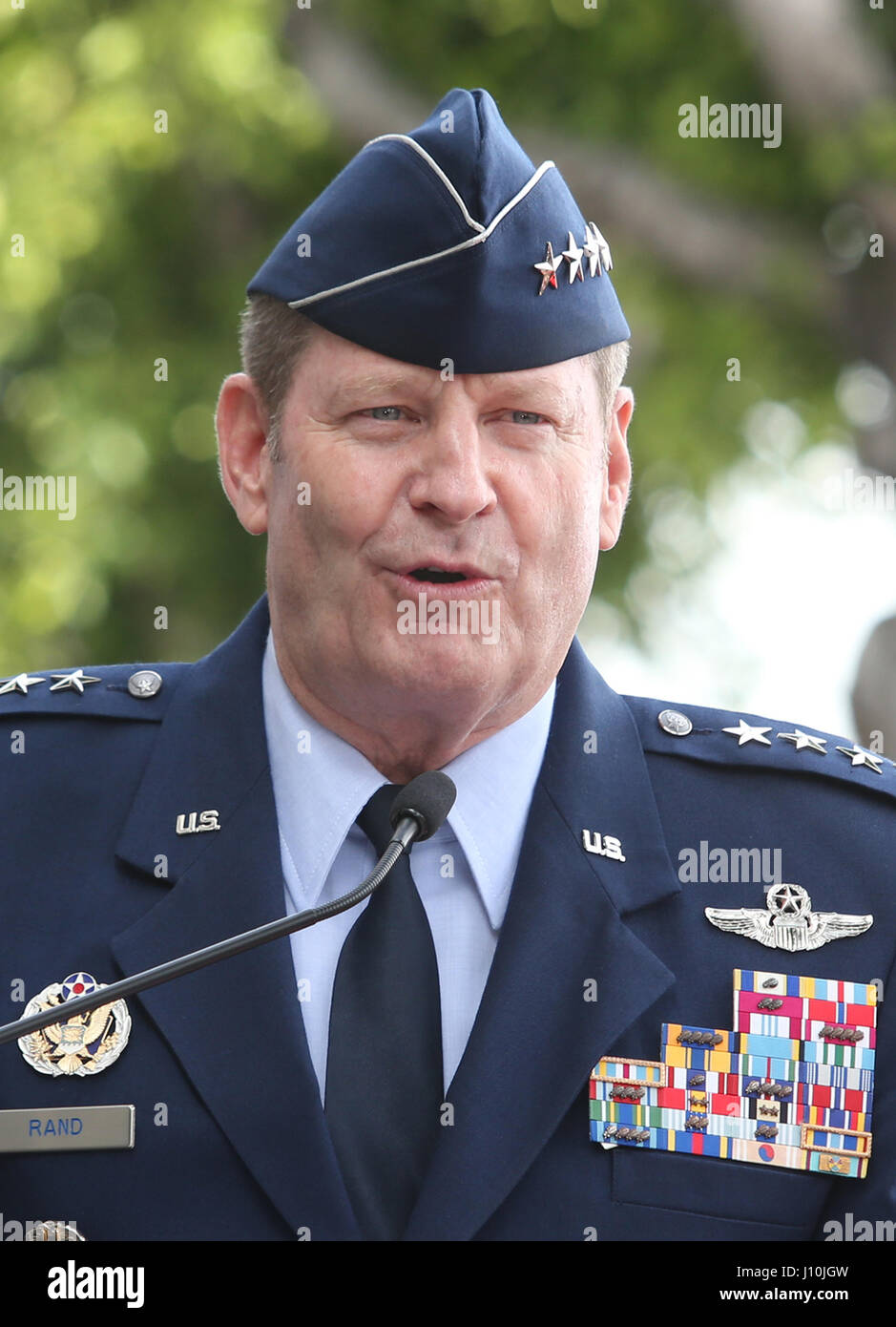 Hollywood, Ca. 17th Apr, 2017. USAF General Robin Rand, At Gary Sinise ...
