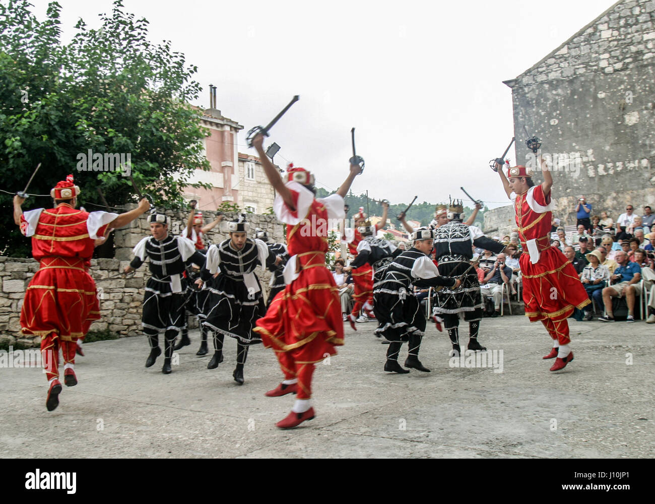 Traditional sword dance moreska korcula High Resolution Stock ...